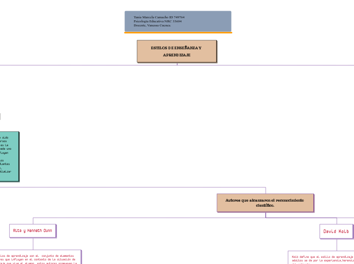 ESTILOS DE ENSEÑANZA Y APRENDIZAJE - Mind Map